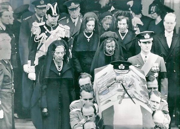 24 Ιανουαρίου 1972, η κηδεία του Βασιλέως Φρειδερίκου της Δανίας ...
